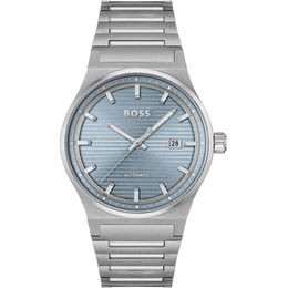 HUGO BOSS Graue Edelstahl-Armbanduhr