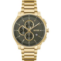HUGO BOSS Goldene Edelstahl Dressuhr