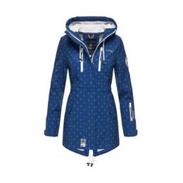 Marikoo lange Damen Steppjacke Abendsternchen mit abnehmbarer Kapuze