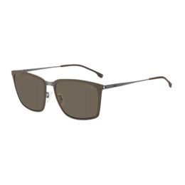 HUGO BOSS - "1465 F S R80" Sonnenbrille f&uuml;r Herren (Dunkles Ruthenium)