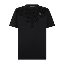 Philipp Plein Round Neck T-Shirt Degrade Monogram Monogram