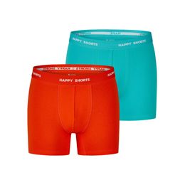 Happy Shorts Herren Retro Boxer Neon 2-Pack Retroshorts, Vintage Boxer,
