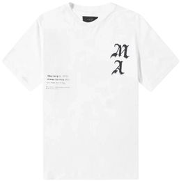 Amiri Wes Lang Checkered Skull Tee Wei&szlig;