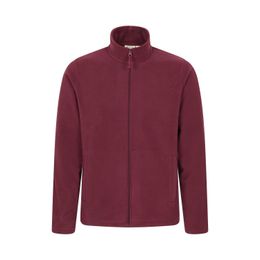 Mountain Warehouse - "Raso" Fleece-Oberteil f&uuml;r Herren, Durchgehender Rei&szlig;verschluss (Dunkelrot)