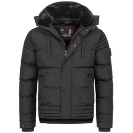 Alessandro Salvarini Herren Winterjacke AS-281 mit Teddyfell & abnehmbarer Kapuze