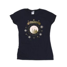 Harry Potter - "Hogwarts" T-Shirt f&uuml;r Damen (Marineblau)