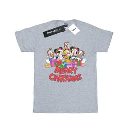 Disney - "Mickey Mouse and Friends" T-Shirt f&uuml;r Damen (Grau)