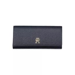 Tommy Hilfiger Th Wallet Gepr&auml;gtes Leder Marineblau