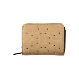 Desigual Ziparound Geldb&ouml;rse Beige Leder
