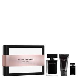 Narciso Rodriguez For Her Duftgeschenkset (100ml Duft, 50ml K&ouml;rperlotion, 10ml Handtaschenspray)