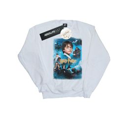 Harry Potter - "Philosopher's Stone" Sweatshirt f&uuml;r M&auml;dchen (Wei&szlig;)