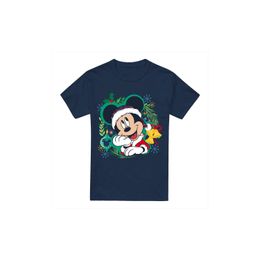 Disney - T-Shirt f&uuml;r Herren - weihnachtliches Design (Marineblau)