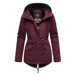 Marikoo Damen Winterjacke Manolya mit Teddyfellfutter & Baumwoll-Obermaterial