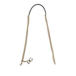 Dolce & Gabbana Braun Leopard Gold Messing Kettenaccessoire Schultergurt