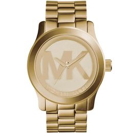 Michael Kors Runway XL MK5473 Damen Gold Edelstahl Uhr 45mm