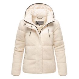 Marikoo Damen Teddy Puffer Jacke mit Kapuze & Rei&szlig;verschluss &ndash; Kaguraa