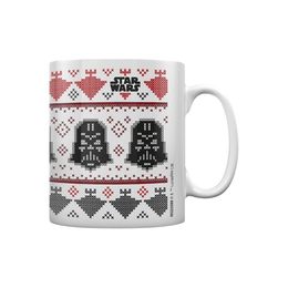 Star Wars - Kaffeebecher, weihnachtliches Design (Wei&szlig;/Schwarz/Rot)