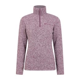 Mountain Warehouse - "Idris" Fleece-Oberteil mit halbem Rei&szlig;verschluss f&uuml;r Damen (Burgunderrot)