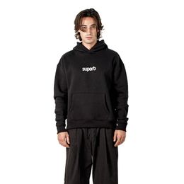 Super B Herren Oversized Hoodie mit volumin&ouml;sem Kapuzenhexaline SPRB6500