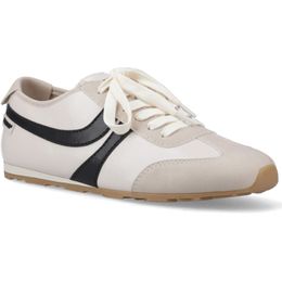 Rocket Dog Destin PU Kombi Polyurethan Damen Sneakers Off White/Schwarz
