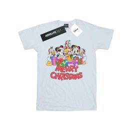 Disney - "Mickey Mouse and Friends" T-Shirt f&uuml;r Damen (Wei&szlig;)