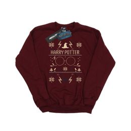 Harry Potter - Sweatshirt f&uuml;r Damen (Burgunderrot)