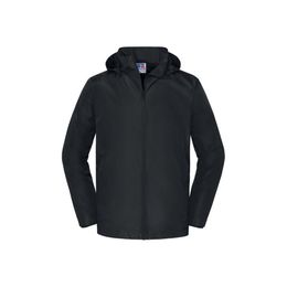 Russel Athletic Russell Collection - "Essential" Shelljacke f&uuml;r Herren, Wetterfest (Schwarz)