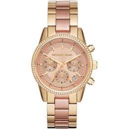 Michael Kors MK6475 Ritz Zweifarbig 37mm Damen Chronograph Uhr