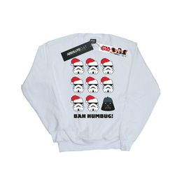 Star Wars - "Humbug" Sweatshirt f&uuml;r Herren (Wei&szlig;)