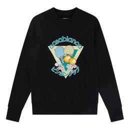 Casablanca Bestickte Ping-pong-club-sweatshirts, Schwarz