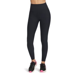 Skechers Performance GOFLEX Rib Nylon Damen Sportleggings in Schwarz