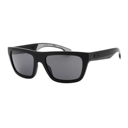 HUGO BOSS - "1450 0O6W IR" Sonnenbrille f&uuml;r Herren, Matt (Schwarz/Grau)