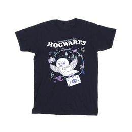 Harry Potter - "Letter From Hogwarts" T-Shirt f&uuml;r M&auml;dchen (Marineblau)