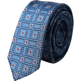Dolce & Gabbana Blaue geometrische Krawatte
