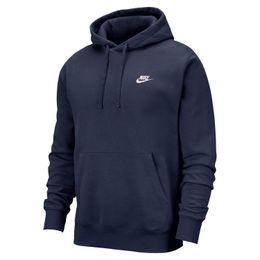Nike - "Sportswear Club" Kapuzenpullover f&uuml;r Herren/Damen Unisex (Mitternachtsblau/Wei&szlig;)
