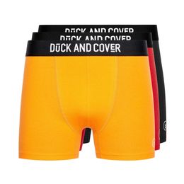 Duck and Cover - "Fiery" Boxershorts f&uuml;r Herren(3er-Pack) (Gelb/Rot/Schwarz)