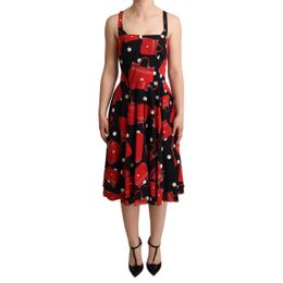 Dolce & Gabbana Punkte-Handtaschen-Druckkleid