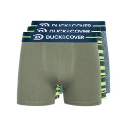 Duck and Cover - "Amero" Boxershorts f&uuml;r Herren (3er-Pack) (Gr&uuml;n/Blau/Grau)