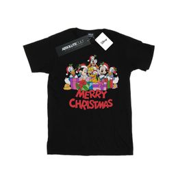 Disney - "Mickey Mouse and Friends" T-Shirt f&uuml;r Damen (Schwarz)