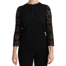 Dolce & Gabbana Spitzenbogen-Oberteil mit 3/4-&Auml;rmeln
