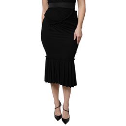 Dolce & Gabbana Dolce Gabbana Drapierter Jersey-Midi-Rock