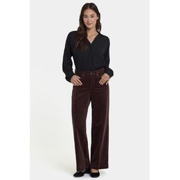 NYDJ Teresa Weite Cordhose | Bittere Schokolade