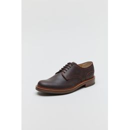 Chapman & Moore Klassische Derby-Landleder-Herrenschuhe Choco