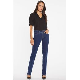 NYDJ Marilyn Straight Jeans Mittelblau Premium Denim | Quinn