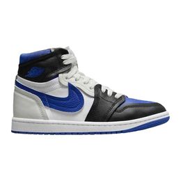 Nike - "Air Jordan 1" Sneaker f&uuml;r Damen, Leder (Wei&szlig;/Schwarz/Blau)