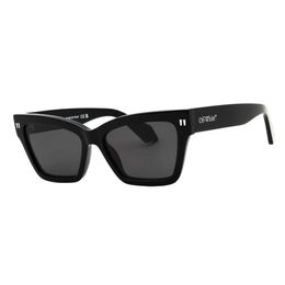 Off-White Off White - "Cincinnati" Sonnenbrille f&uuml;r Herren/Damen Unisex (Schwarz/Dunkelgrau)