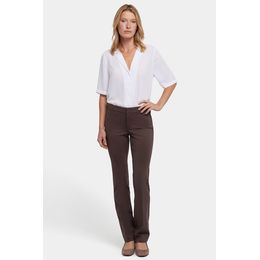 NYDJ Slim-Pants aus Ponte-Strick | Kaffeebohne