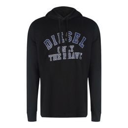 Diesel Unisex Erwachsene The Brave Logo Kapuzenpullover (Schwarz)