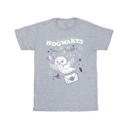 Harry Potter - "Letter From Hogwarts" T-Shirt f&uuml;r M&auml;dchen (Grau)