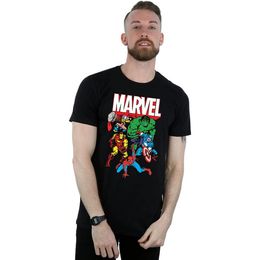 MARVEL - "Hero Group" T-Shirt f&uuml;r Herren (Schwarz)